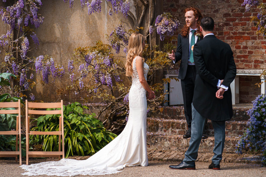Amie & Andrew's wisteria wedding at Pencarrow, with Tracey Warbey ...