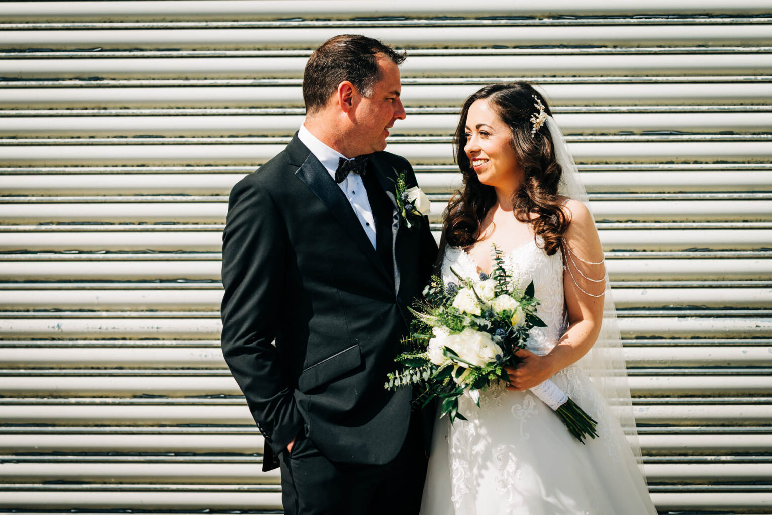 Alastair & Jessica's black tie wedding in Yorkshire, with Abraham ...