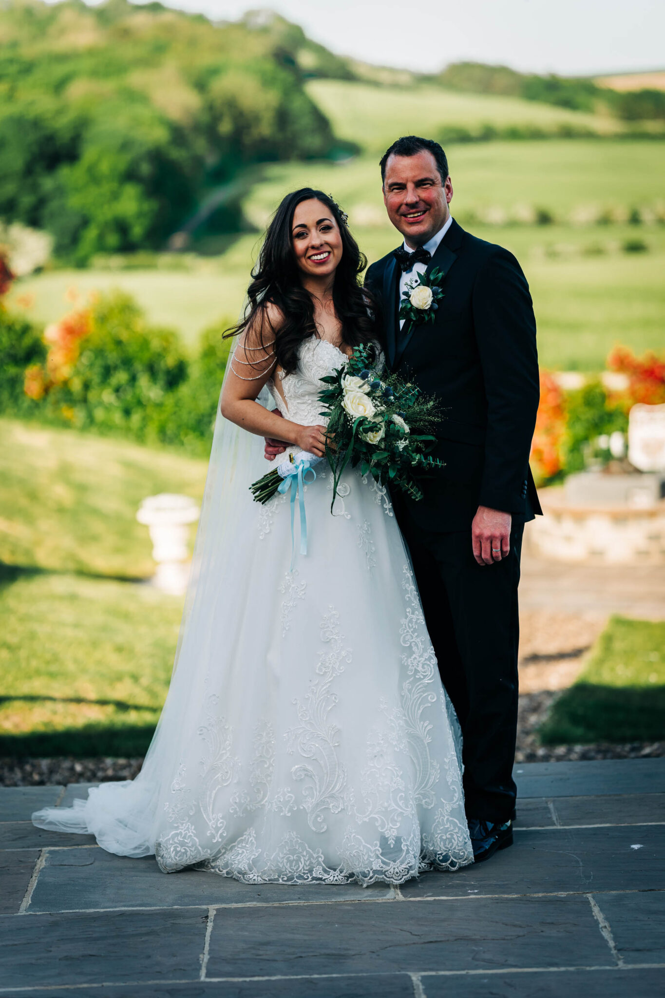 Alastair & Jessica's black tie wedding in Yorkshire, with Abraham ...