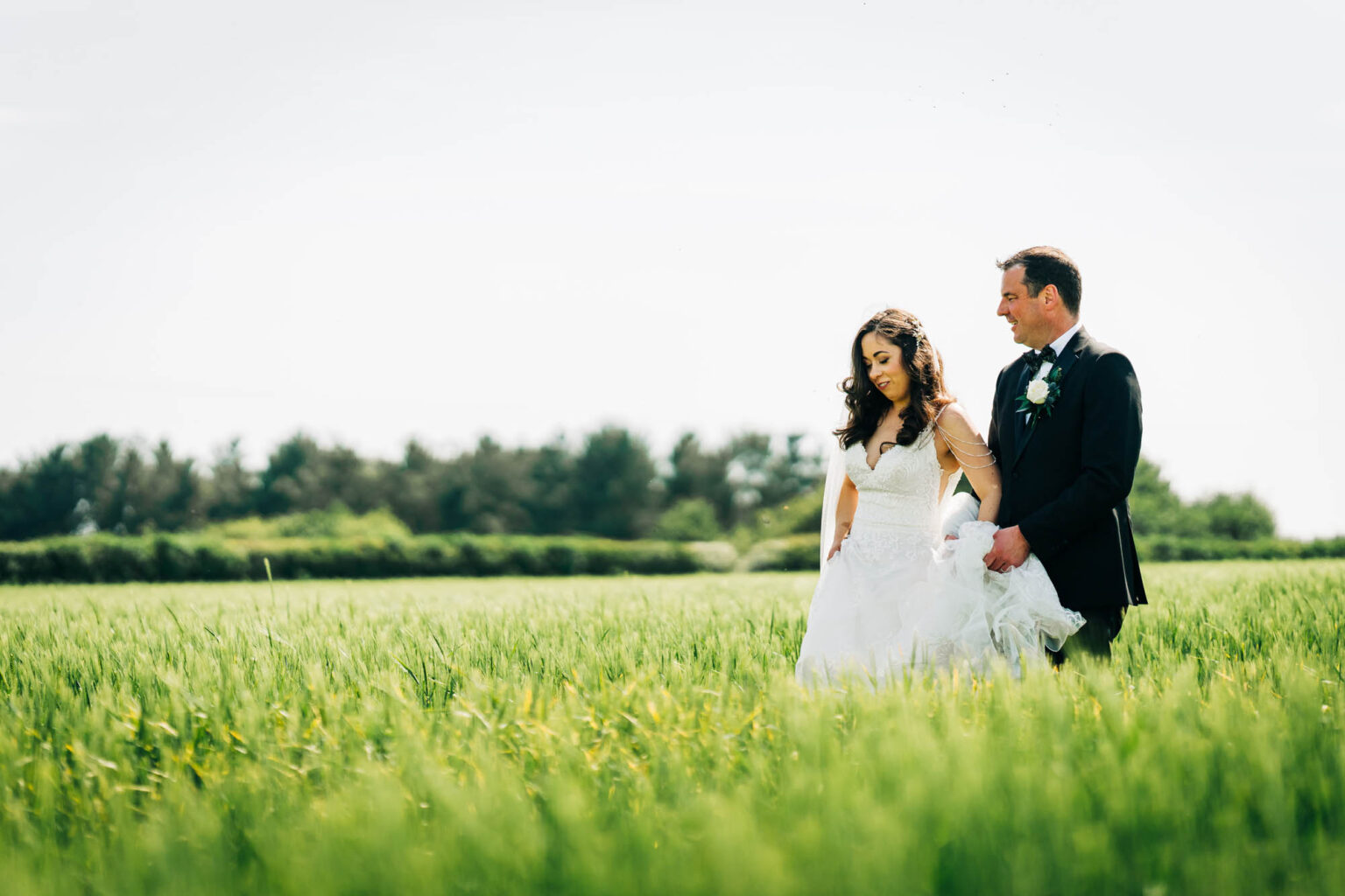 Alastair & Jessica's black tie wedding in Yorkshire, with Abraham ...