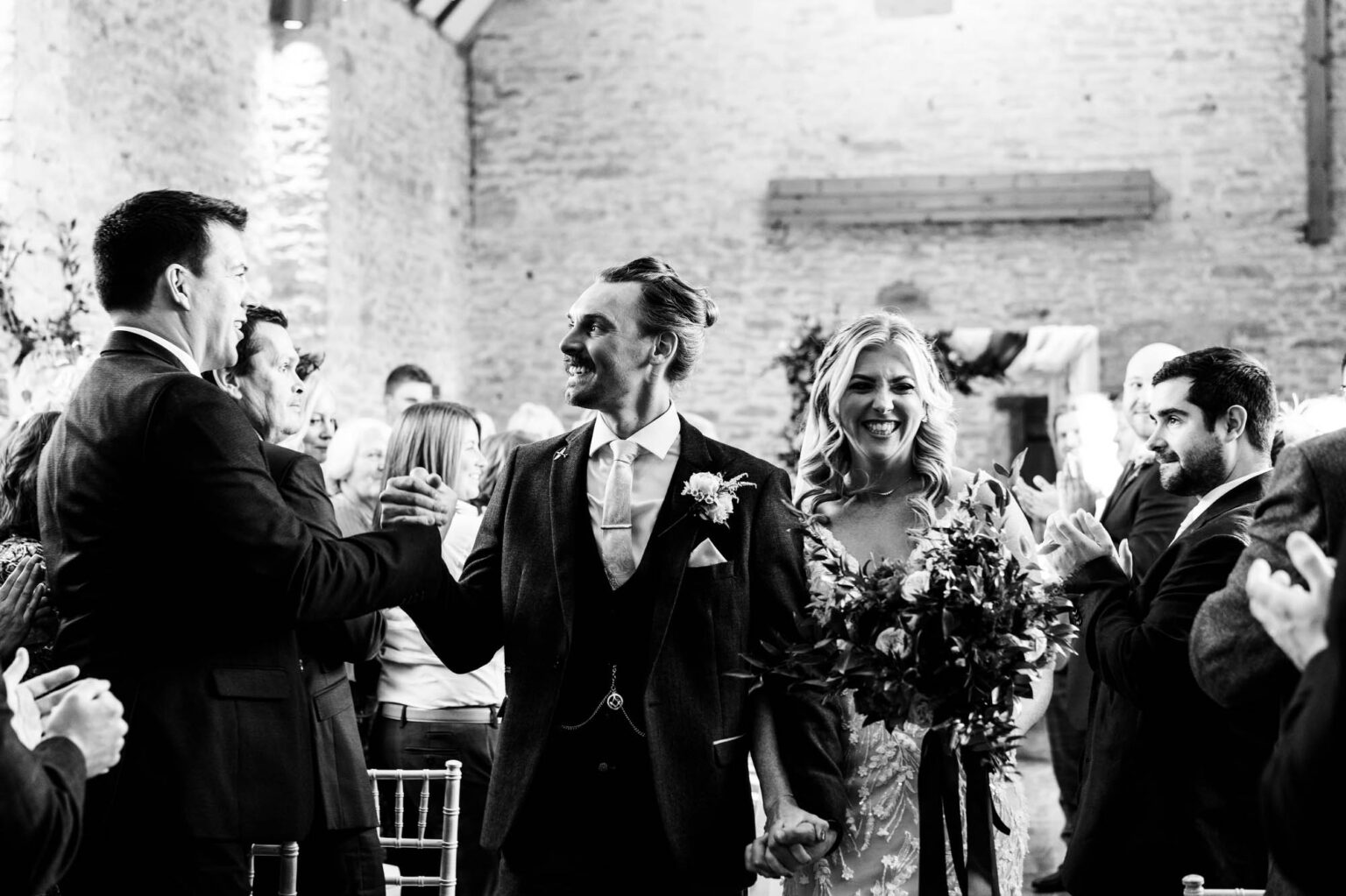 Sophie & AJ's classic and timeless Aynho barn wedding, with Hannah Hall ...