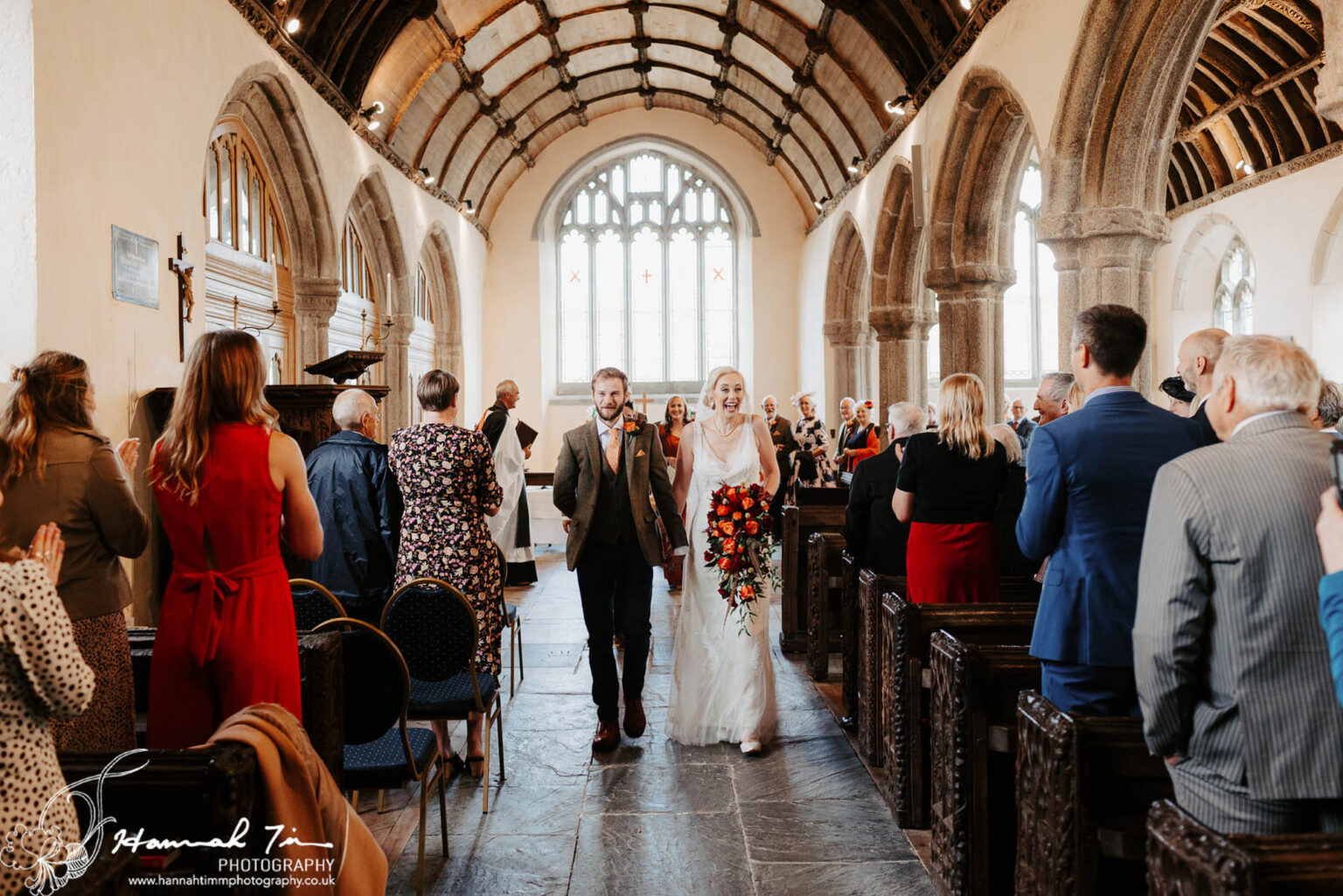 Sarah & Rhys's colourful and creative Kilminorth Cottages wedding, with ...