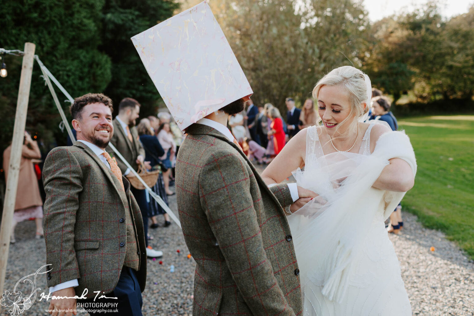 Sarah & Rhys's colourful and creative Kilminorth Cottages wedding, with ...