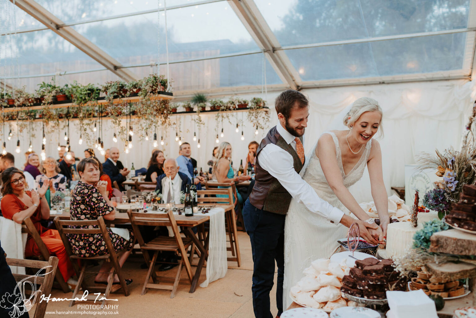 Sarah & Rhys's colourful and creative Kilminorth Cottages wedding, with ...