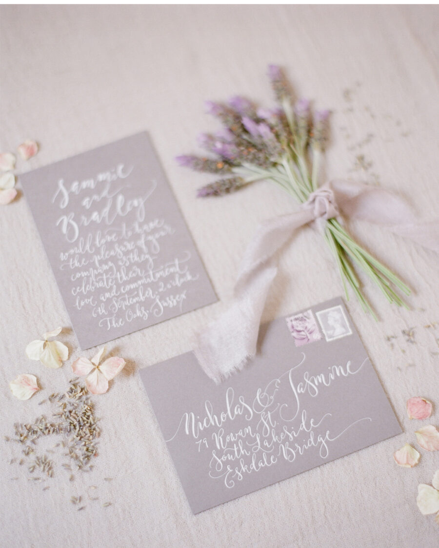 Calligraphy for your wedding, from me at By Moon & Tide - English Wedding