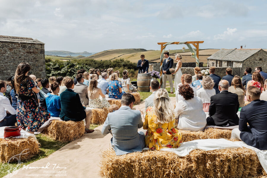 Hannah & Sam's laid back countryside wedding in Cornwall, with Hannah ...