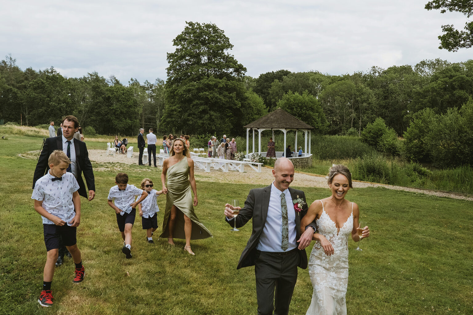 Authentic wedding photography for Annie and Jonny at Lythe Hill Hotel ...