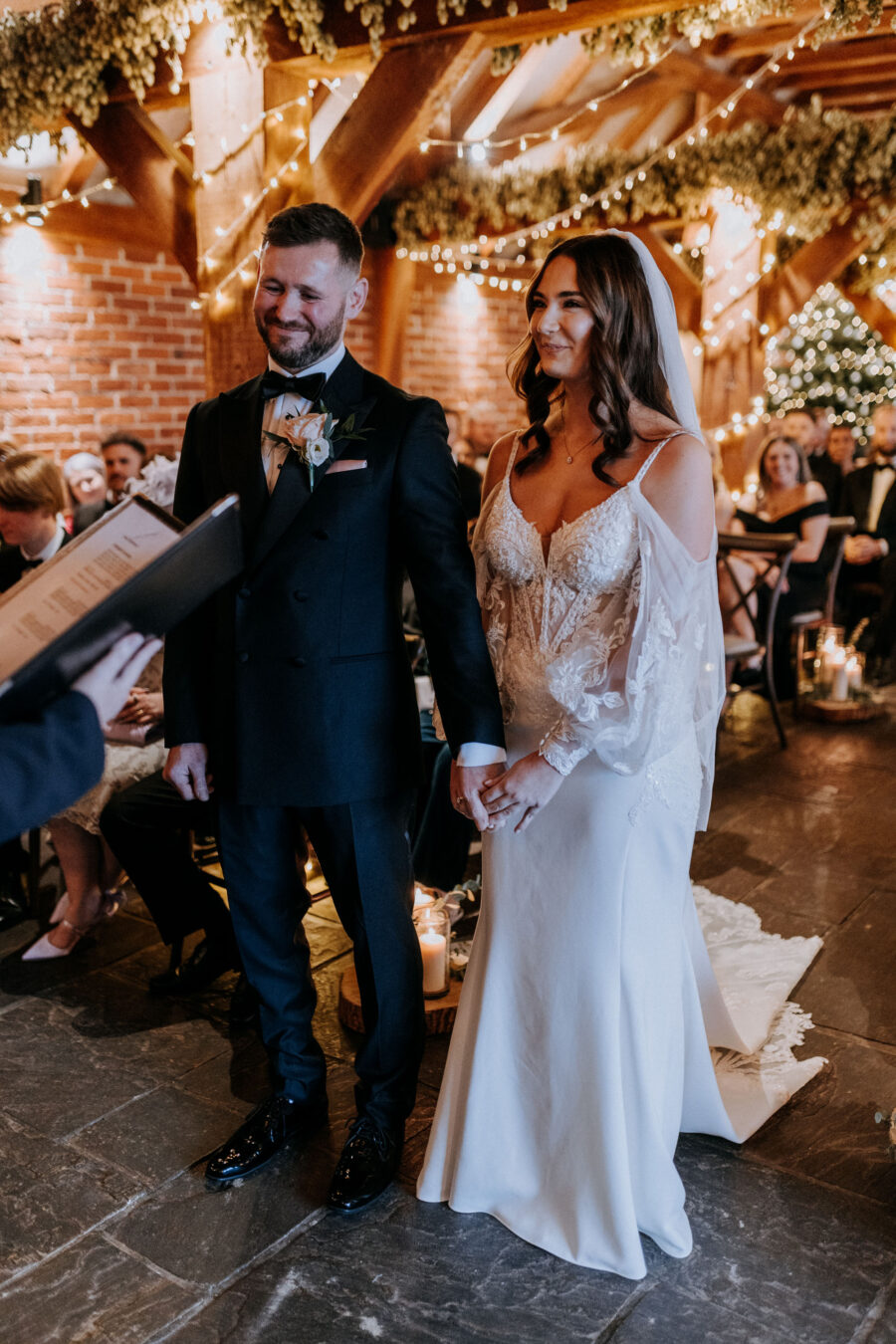 Georgia & Sean's elegant candlelit winter wedding, with Chris ...
