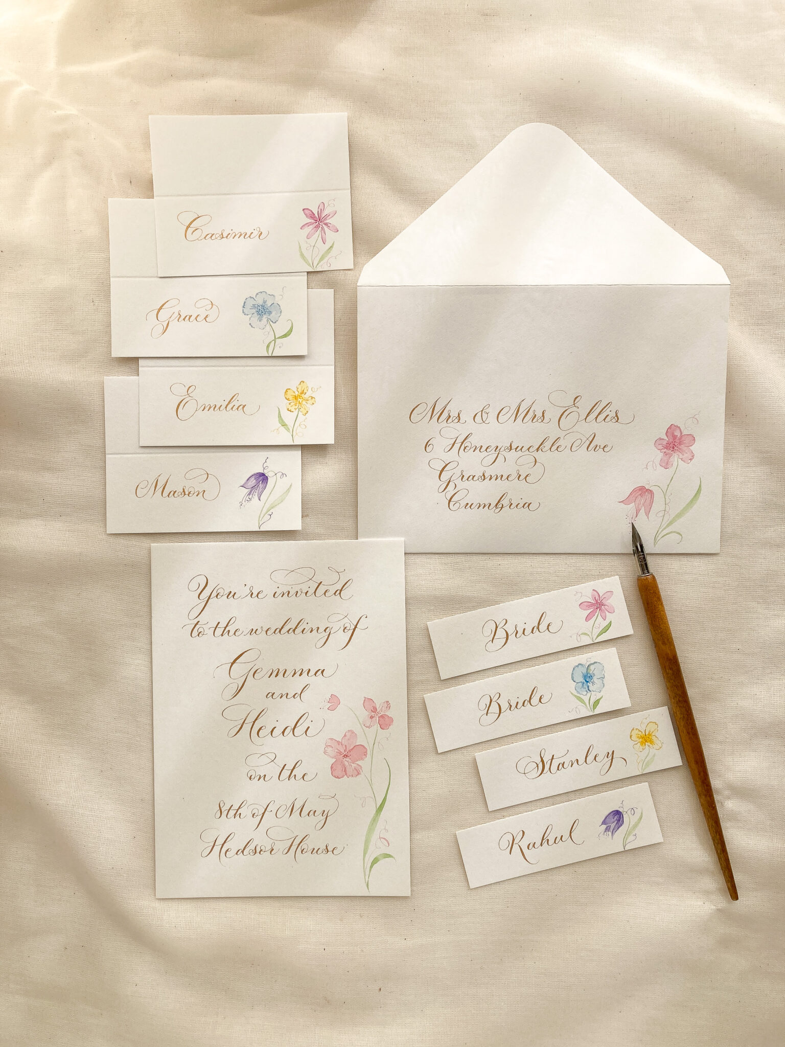 Changing my wedding calligraphy product images for inclusivity, by a UK ...